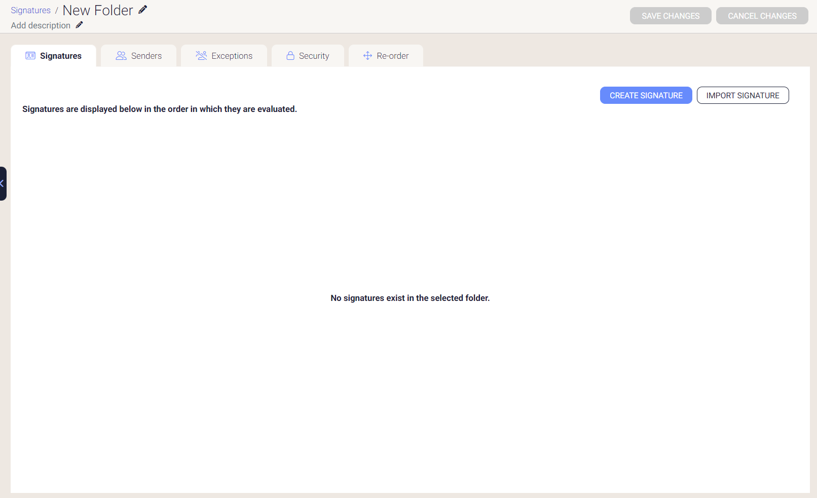 Create New Folder – Exclaimer Knowledge Base